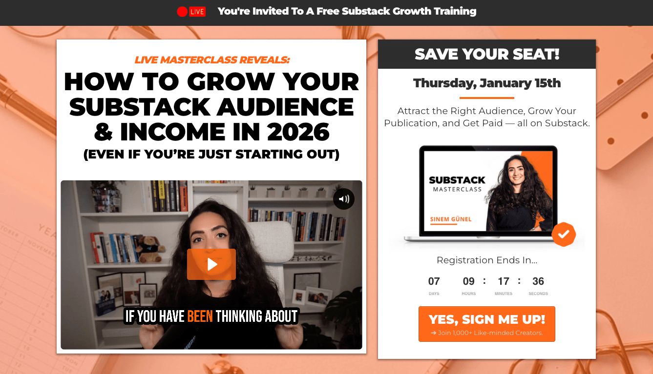 Substack Growth Masterclass